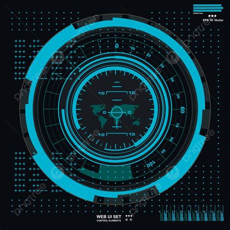 Futuristic Blue Virtual Graphic Touch User Interface Data Interactive Virtual Vector Data