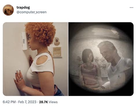 Ice Spice Looking Through Door Peephole Meme Know Your Meme