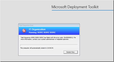 Extend The Configmgr Task Sequence Error Dialogue Timeout Deployment