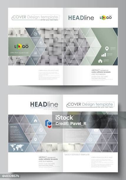 이중 접이식 브로셔 잡지 전단지 소책자를 위한 비즈니스 템플릿 표지 0명에 대한 스톡 벡터 아트 및 기타 이미지 0명 2단 브로슈어 건설 산업 Istock
