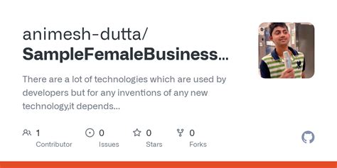 Github Animesh Duttasamplefemalebusinessmagnatesprojects There Are