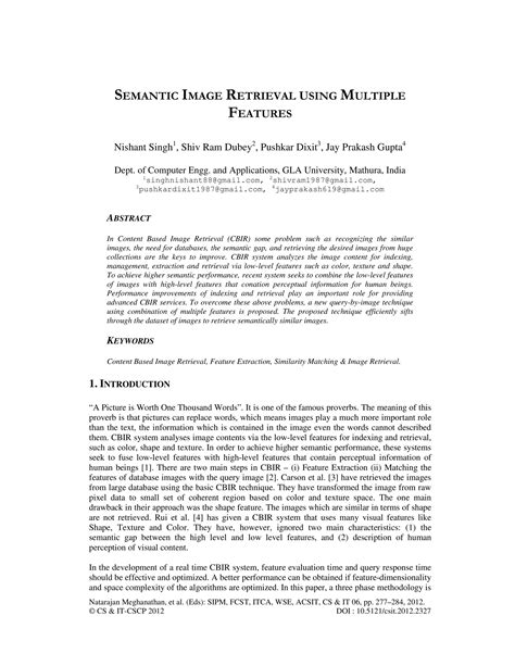Semantic Image Retrieval Using Multiple Features Pdf