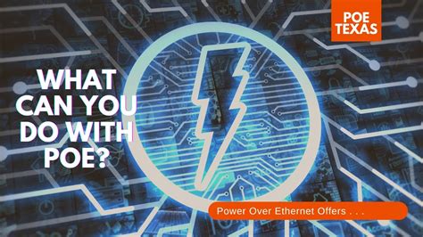 What Does Power Over Ethernet Do Youtube