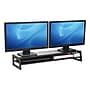 Mind Reader 2 Tier Mdf Double Monitor Stand Dual Screen Riser With