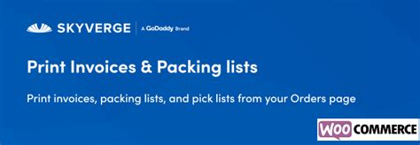 WooCommerce Print Invoices Packing List Cromur