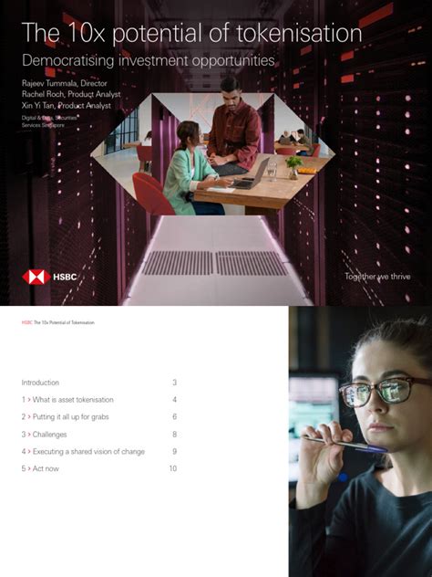 Potential Of Tokenisation Pdf Financial Analyst Wealth