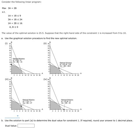 Solved Consider The Following Linear Program Max 3a 2b S T