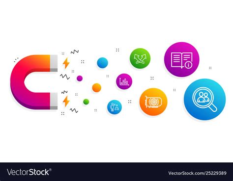 Algorithm Gpu And Diagram Graph Icons Set Vector Image