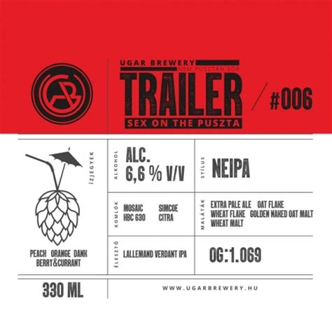 Trailer 006 Sex On The Puszta Ugar Brewery Untappd