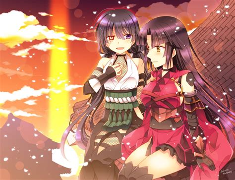 Safebooru 2girls Architecture Black Hair East Asian Architecture