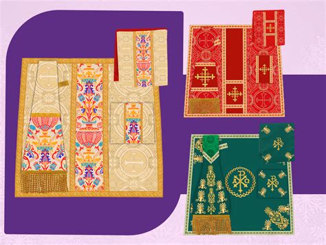 Mass Set Tagged Maniple Psg Vestments