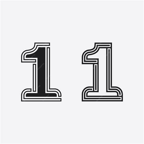 Premium Vector Number One Logo And Vector Number Design Stock Images