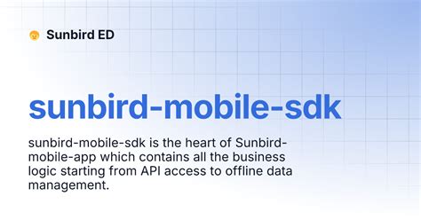 Sunbird Mobile Sdk Sunbird Ed