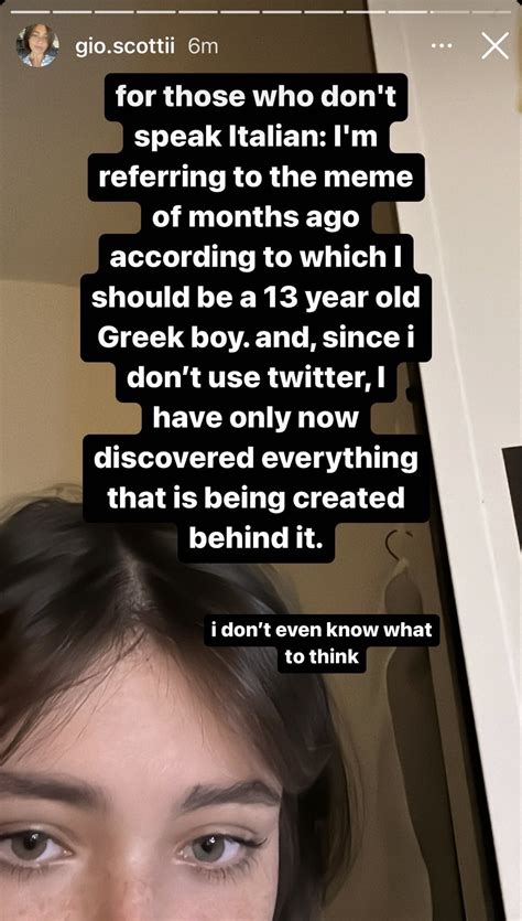 Gioscotti Instagram Story About 13 Year Old Greek Boy Tweets And Memes