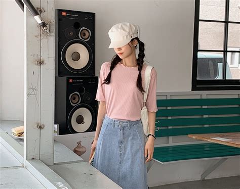 리리앤코 5천장 돌파 베리몰 골지 라운드넥 티셔츠 여름 신상 썸머 데일리룩 데이트룩 출근룩 오피스룩 캠퍼스룩 기본티 기본티셔츠 반팔티 물결 물결티 물결티셔츠 얇은티