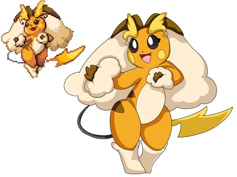 Weekly Pokemon Fusion 6 Raichu Lopunny By Wishythewashu On Deviantart