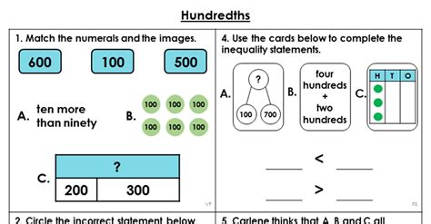 Year 4 Hundredths Lesson Classroom Secrets Classroom Secrets