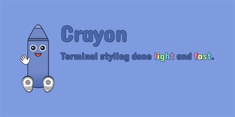 Github Crayon Js Crayon Terminal Styling Done Light And Fast