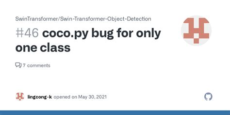 Coco Py Bug For Only One Class Issue Swintransformer Swin Transformer Object Detection