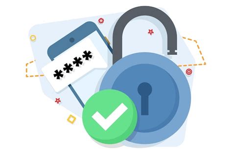 premium vector pin code password protection concept concept of