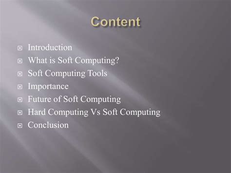 Mca Soft Computing Pptpptx Artificial Intelligence Technology