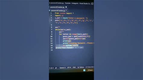 Password Cracker Using Python Shorts Video Short Youtube Python Hacker Youtube