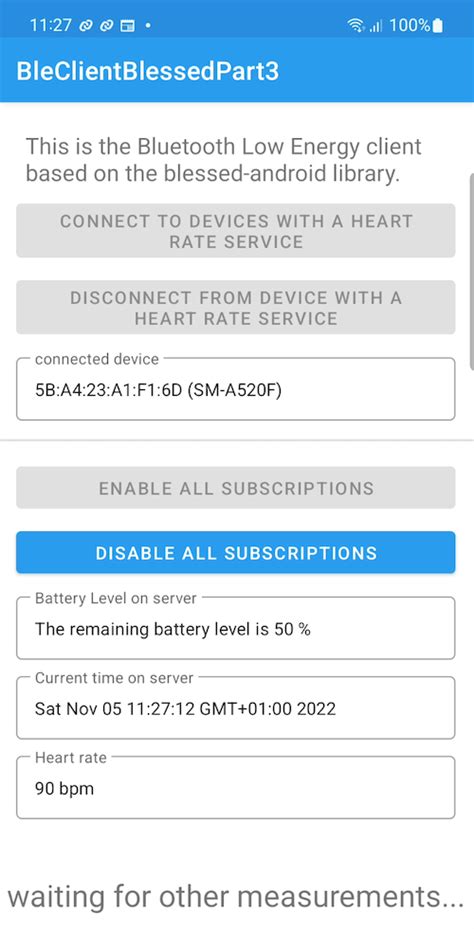 Add A Battery Service Listener To A Android Bluetooth Low Energy Client Part 3 By
