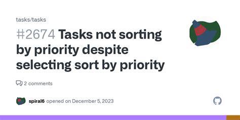 Tasks Not Sorting By Priority Despite Selecting Sort By Priority