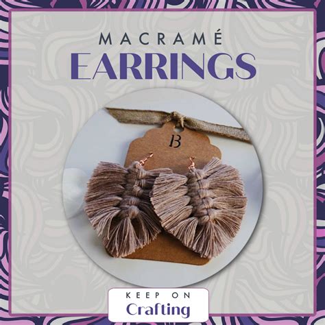 Earrings Macramé Class Acorns And Twigs