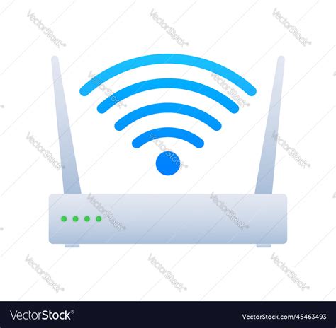Network Router 3d Wifi Router Internet Service Vector Image