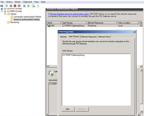 Setting Up Remote Desktop Gateway Exegesis Spatial Data Management An Idox Company
