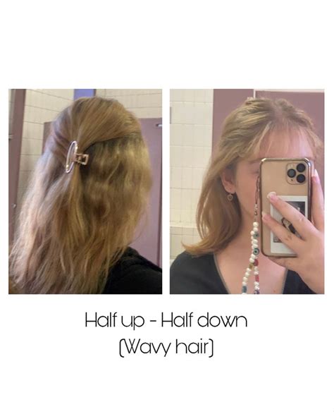 Half Up Half Down Wavy Hair Wavy Hair Half Up Half Down Hair