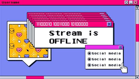 스트림은 오프라인 트 위치 배경 배너 레이아웃입니다 무료 벡터