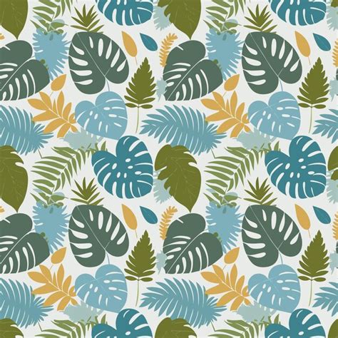 Premium Vector Tropical Leaves Pattern Seamless Graphic Design