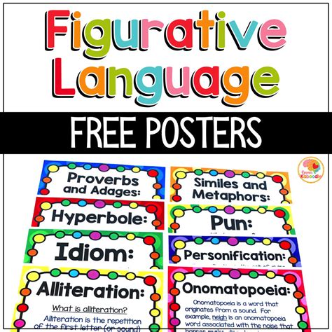 Free Figurative Language Posters • Kirstens Kaboodle