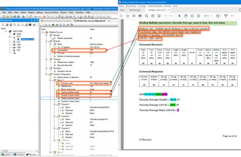 Modbus Tcp Connection For Inline Viscometer And Density Meter Rheonics Support