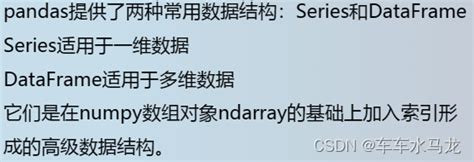 Pandas简介 Csdn博客