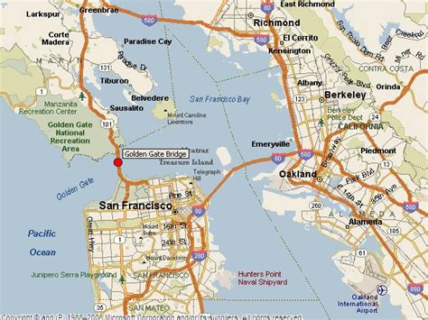 Golden Gate Bridge Map