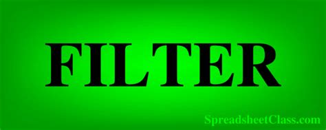 Using The Filter Function In Excel Single Or Multiple Conditions