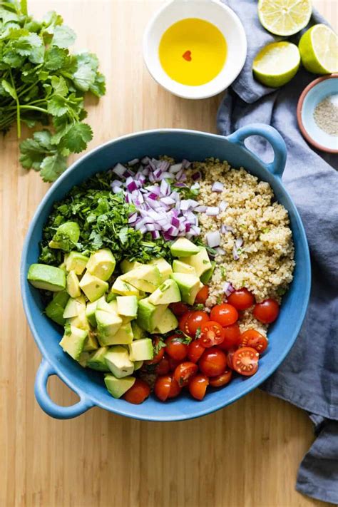 Easy Quinoa Salad Green Healthy Cooking