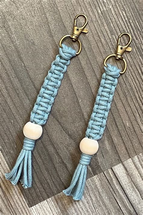 Macrame Key Chain Etsy Macrame Bracelet Patterns Beaded Bracelets