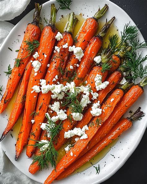 Roasted Carrots With Feta Wholesome Foodjoy