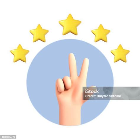 두 손가락을 보여주는 3d 만화 인간의 손 사랑과 평화 평화 제스처 손 아이콘입니다 벡터 3d 일러스트 레이 션 3차원 형태에 대한 스톡 벡터 아트 및 기타 이미지 Istock