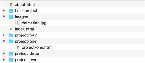 files and folders web development