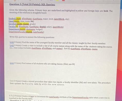 Solved E Question 5 Total 20 Points Sol Queries Given