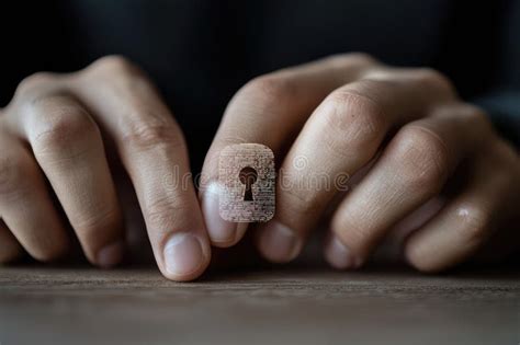 Cyber Defense Encrypted Protection Secure Access Fingerprint Scan Identity Verification