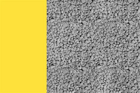 오른쪽회색 돌 정사각형 매끄러운 궁극적 인 회색 자갈 바위 더미 조명 노란색의 줄무늬 복사 공간 자연스러운 텍스처 배경 상단 보기 디자인 템플릿 모형 프레젠테이션 카드 닫기