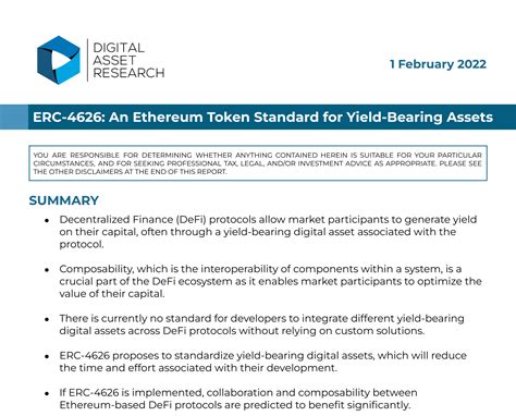 ERC 4626 Primer Digital Asset Research
