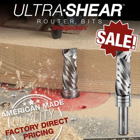 Ultra Shear Solid Carbide 2 Furniture Makers Pattern Bit