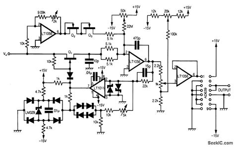 Sinusoidal 3 Hz To 300 Khz Vco Oscillator Circuit Signal Processing